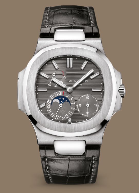 Patek Philippe | Nautilus Black Strap Stainless Steel Watch 5726A-001