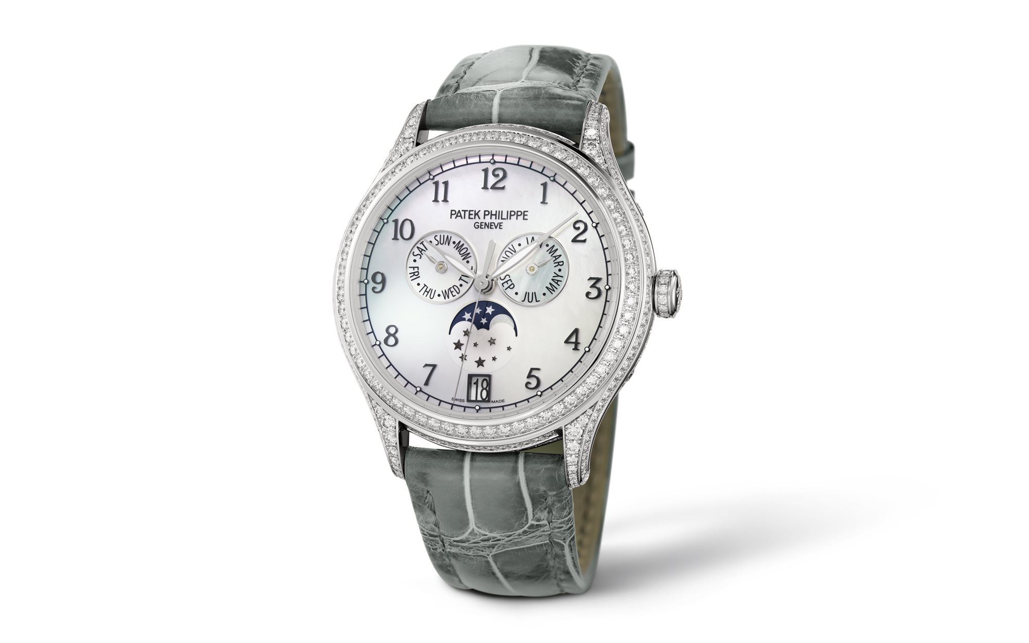 Patek Philippe | Complications Diamond Set White Gold ladies' watch ...