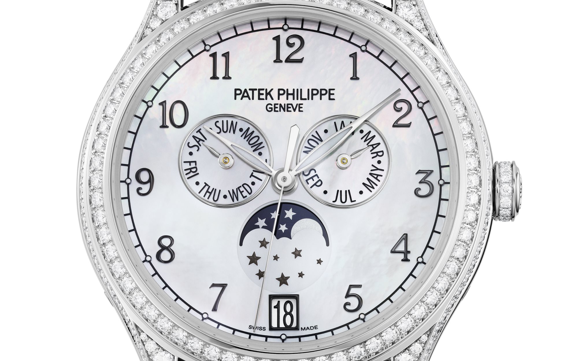 Patek Philippe | Complications Diamond Set White Gold ladies' watch ...