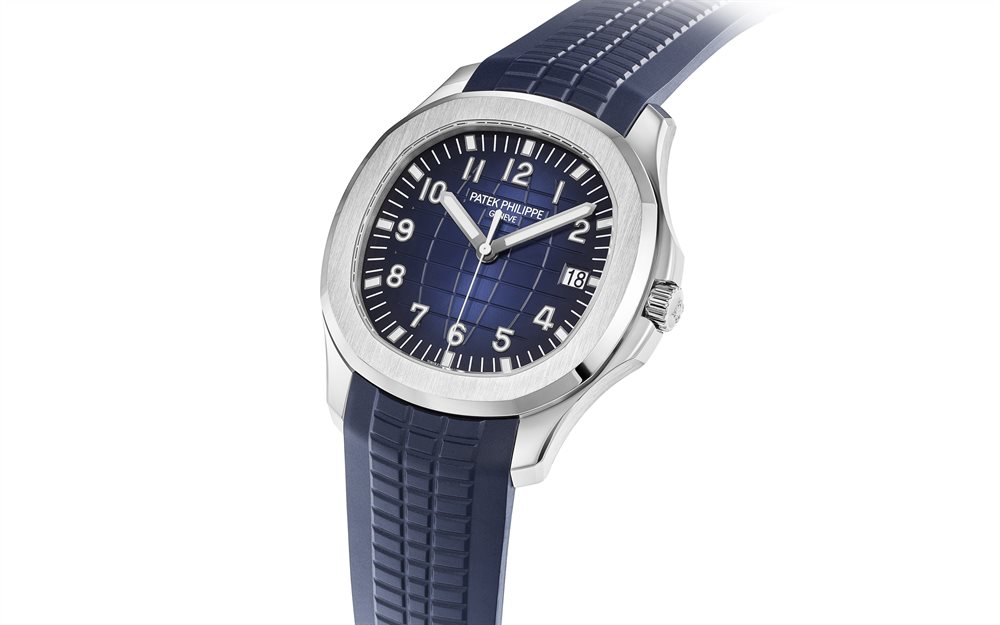 Patek Philippe | Aquanaut Blue Dial & Strap White Gold 5168G-001
