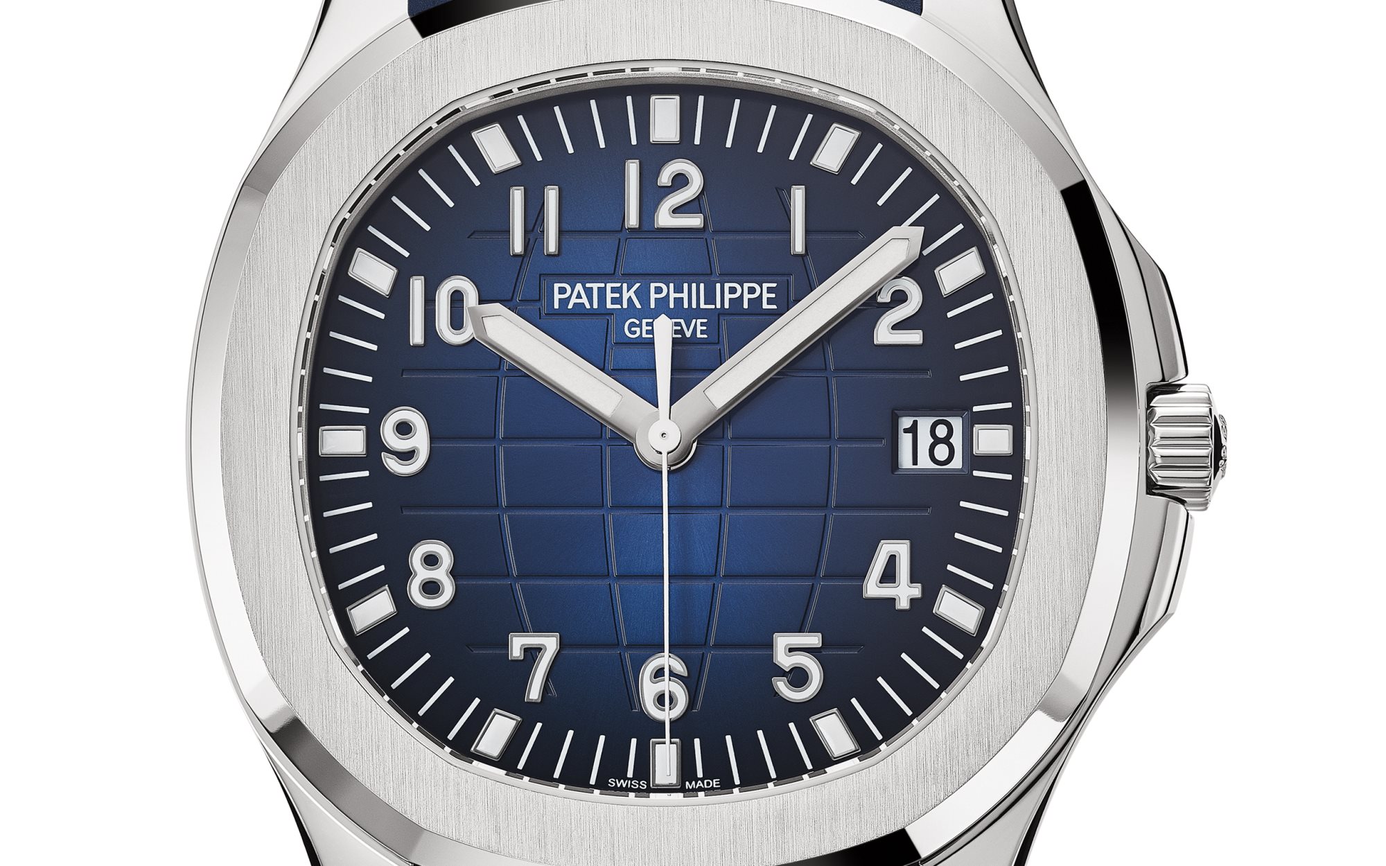 Patek Philippe | Aquanaut Blue Dial & Strap White Gold 5168G-001