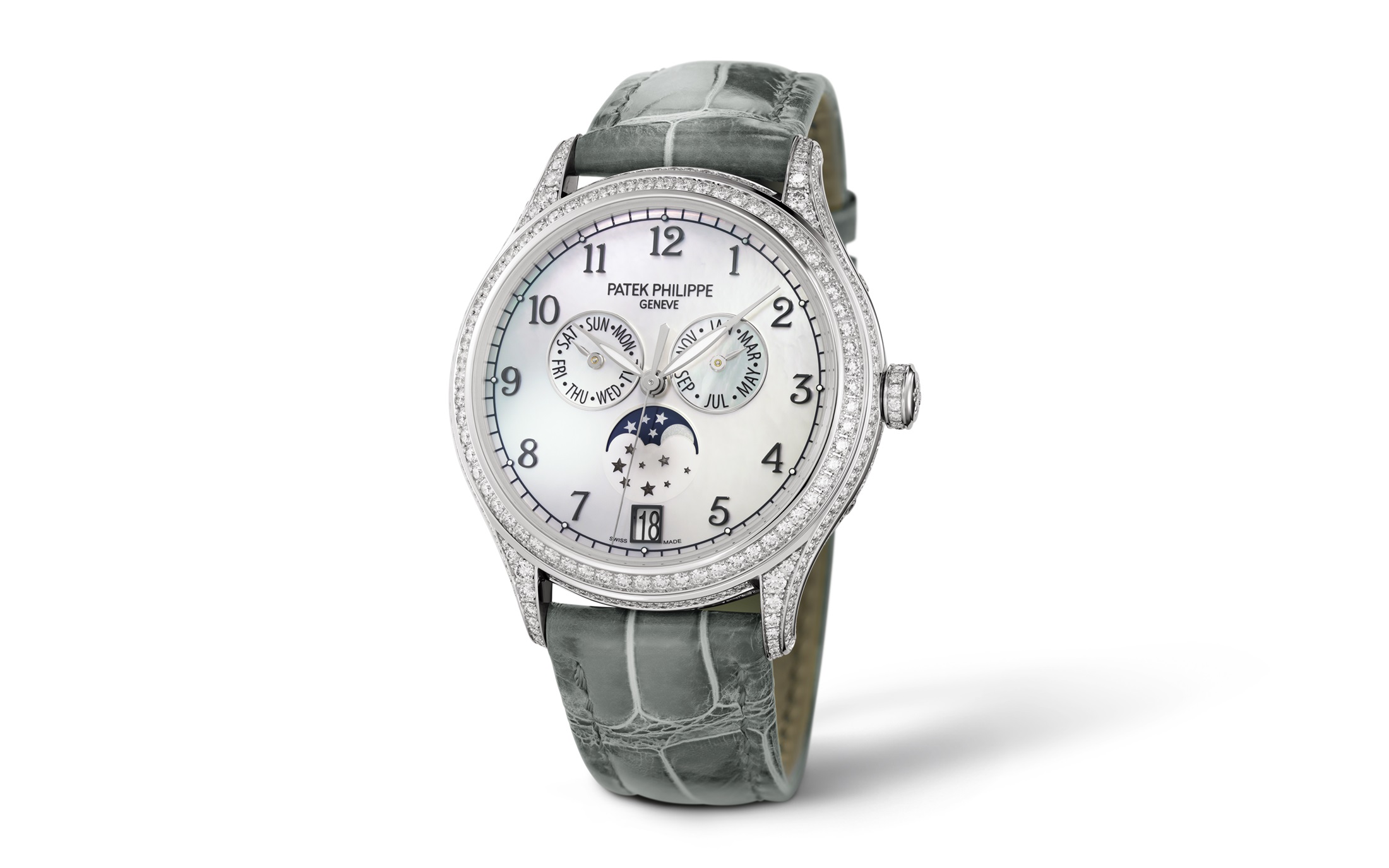 Patek Philippe | Complications Diamond Set White Gold ladies' watch ...