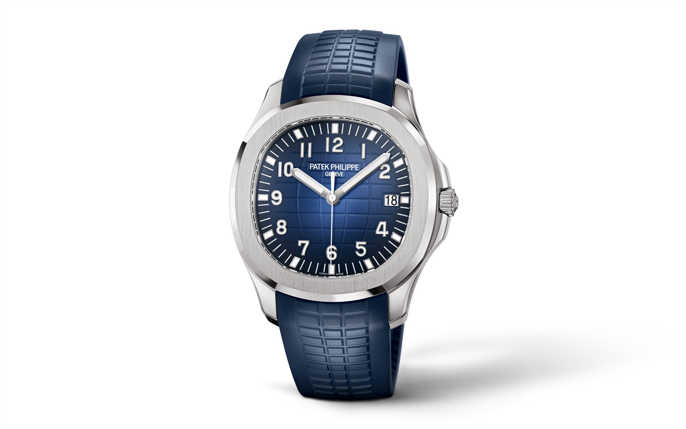 Patek Philippe | Aquanaut Blue Dial & Strap White Gold 5168G-001