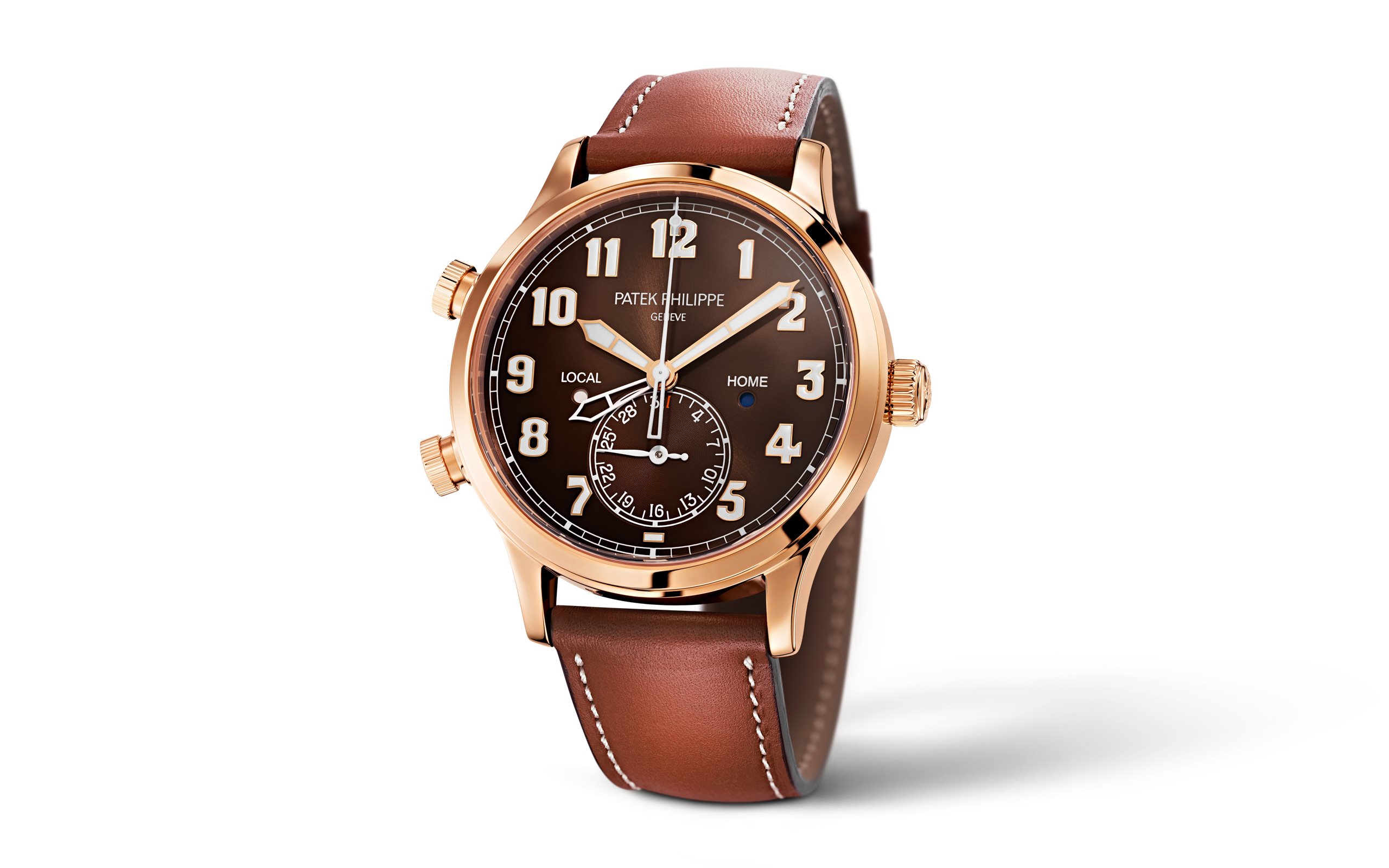 Patek Philippe | Complications Calatrava Pilot Travel Time Rose Gold ...