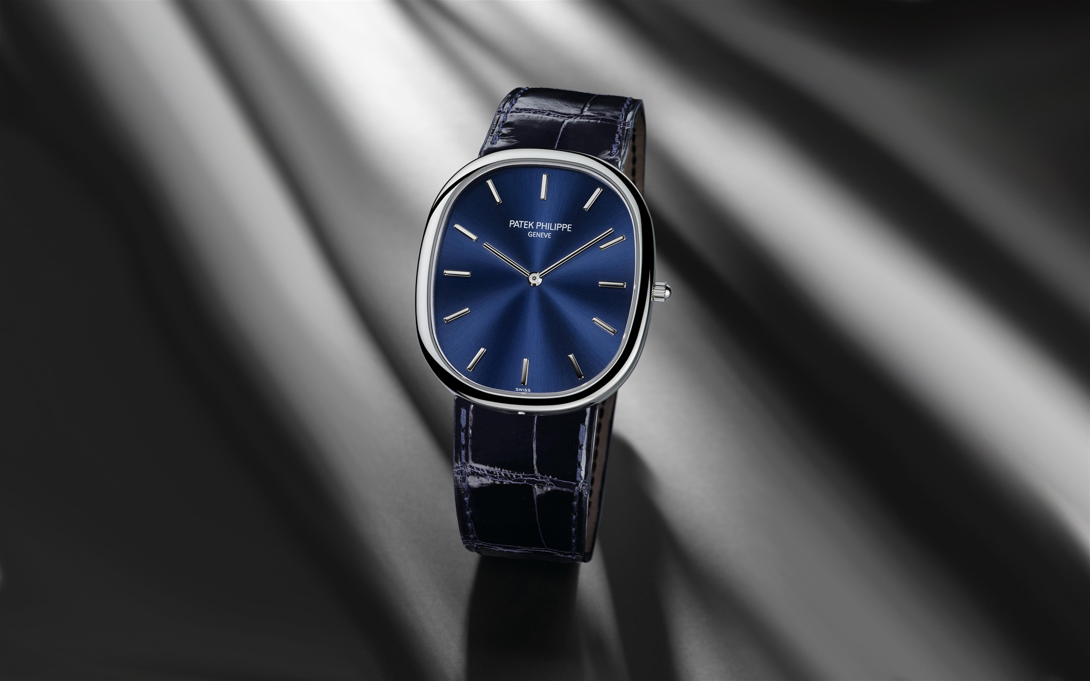 Patek Philippe | Golden Ellipse Blue Dial Platinum Watch 5738P-001
